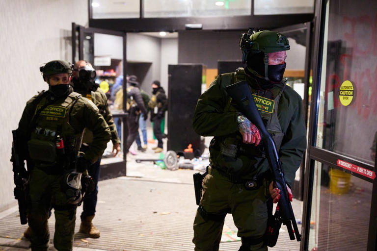 Violent anti-ICE protesters swarm Minnesota hotel they believe is ...