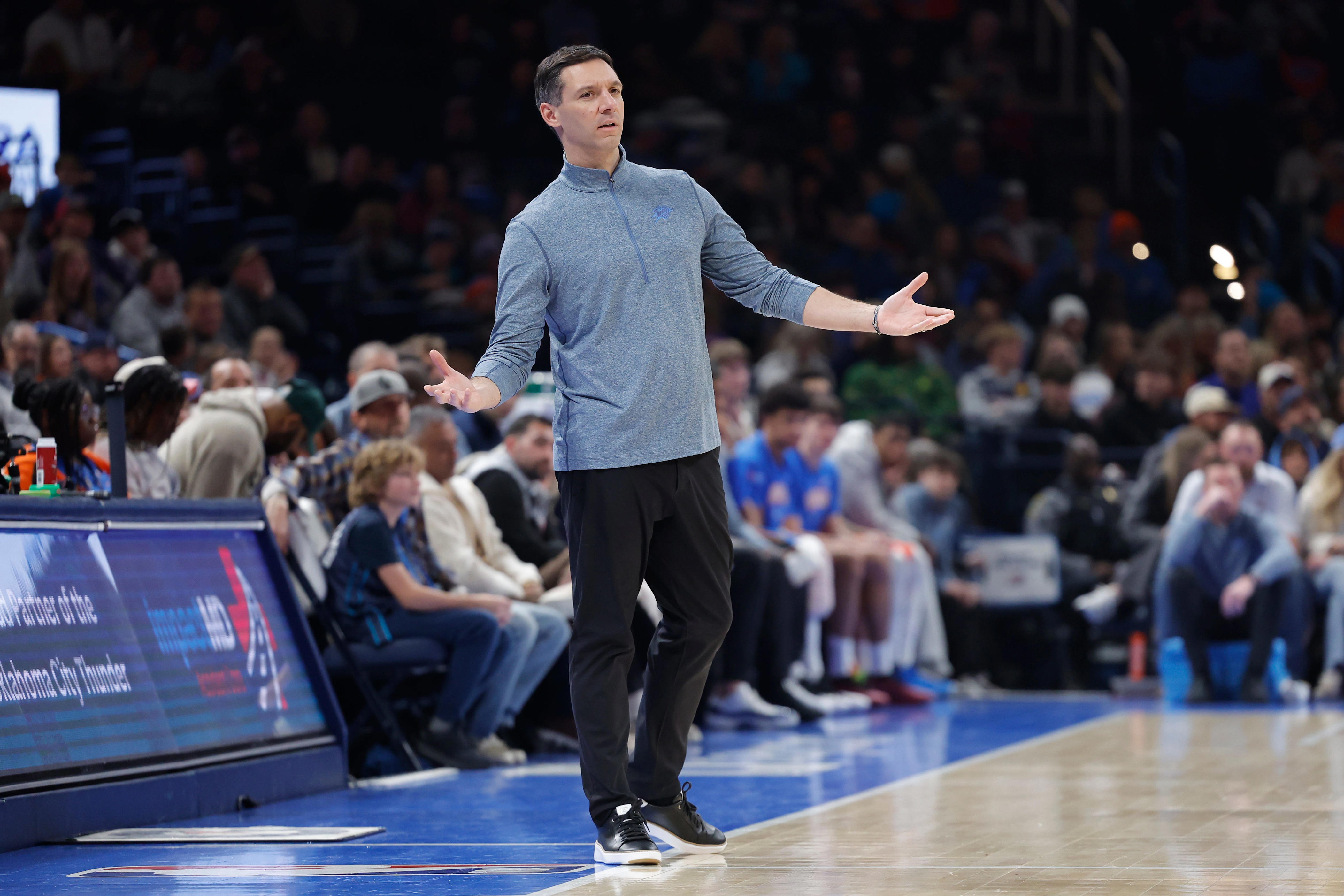 Mark Daigneault 'impressed' with OKC crowd turnout despite snowstorm