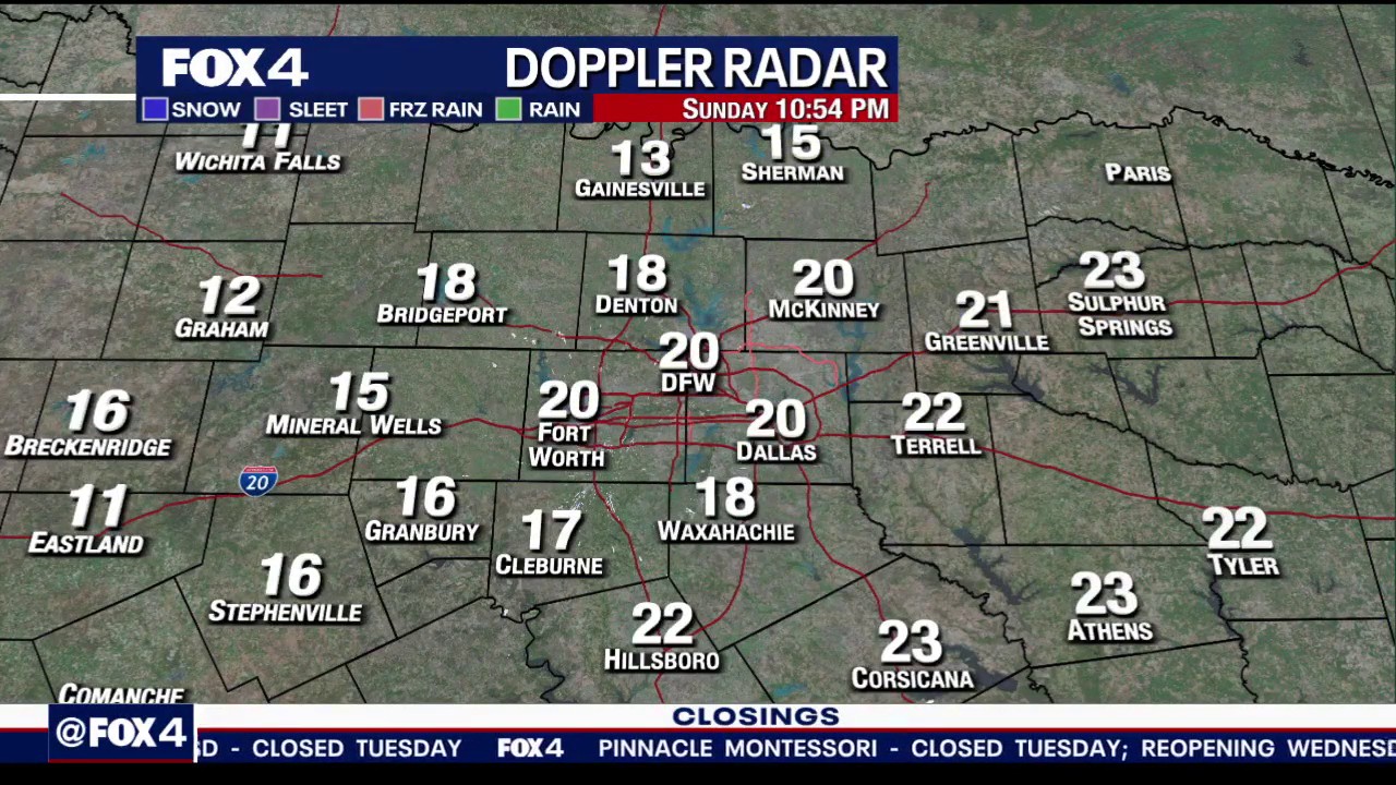 Dallas weather: Jan. 25 overnight forecast