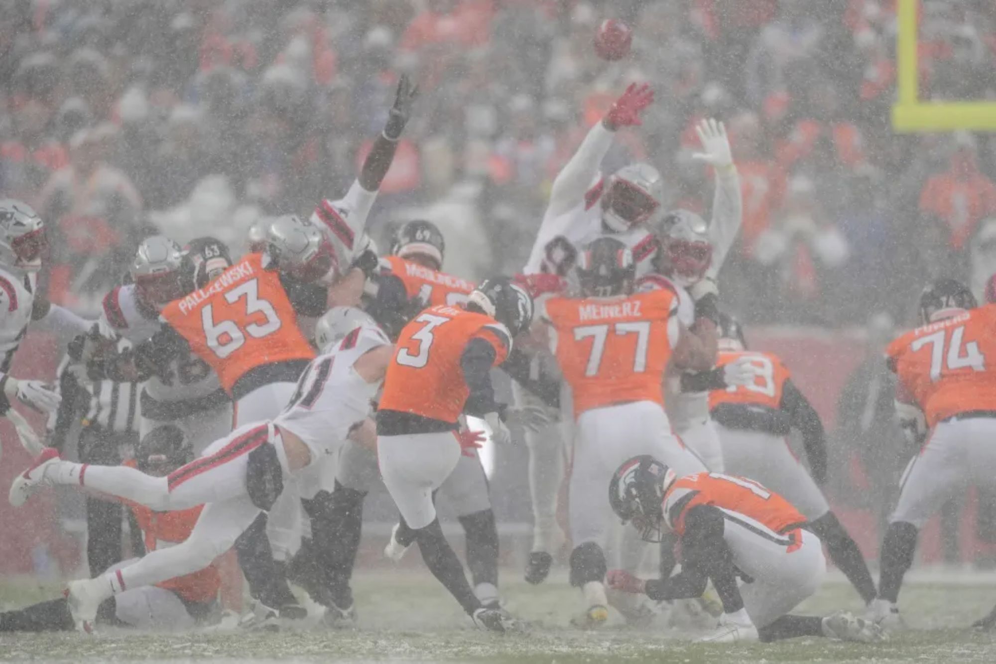 How snow changed everything about critical field goal block that doomed ...