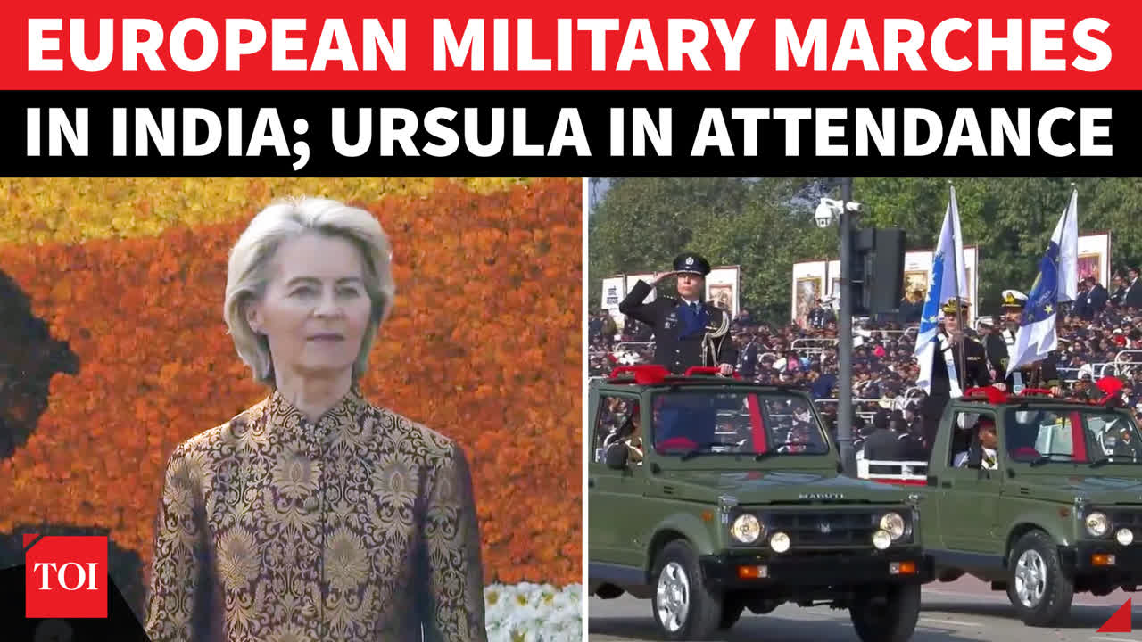 RARE SCENES: European Military Marches In Indian Capital On India's ...