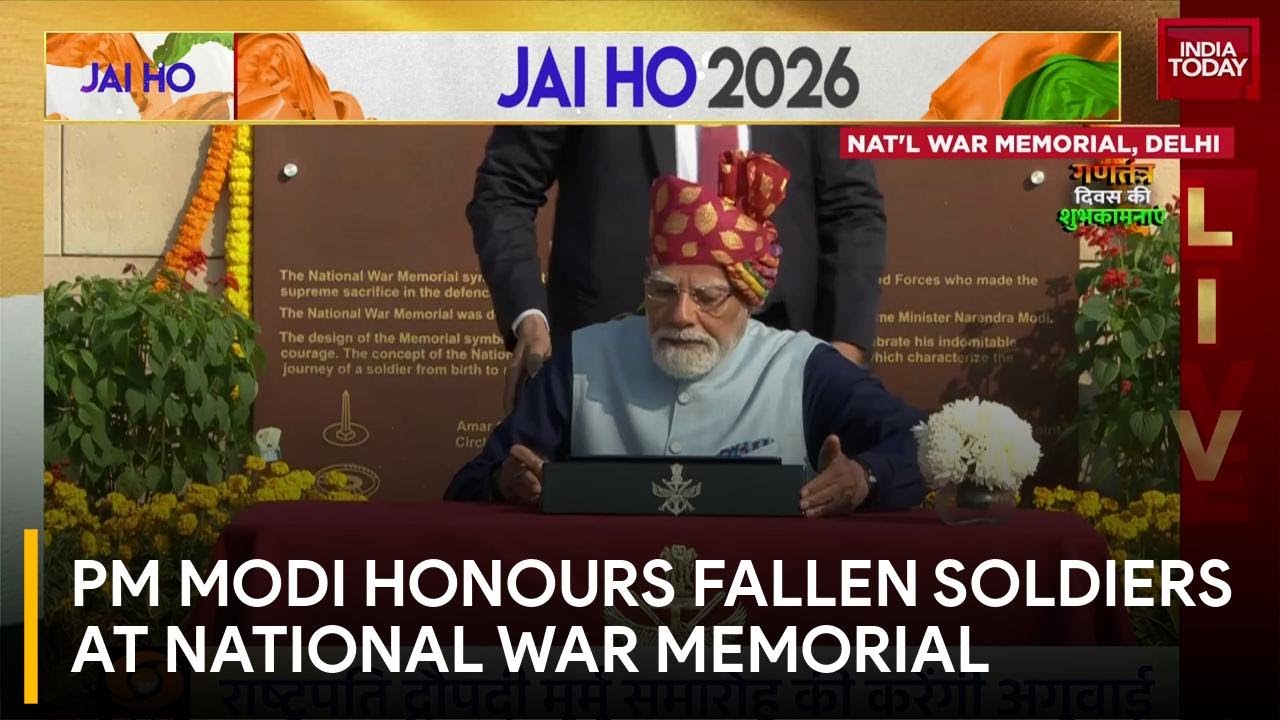 PM Narendra Modi pays tribute to fallen heroes at National War Memorial ...