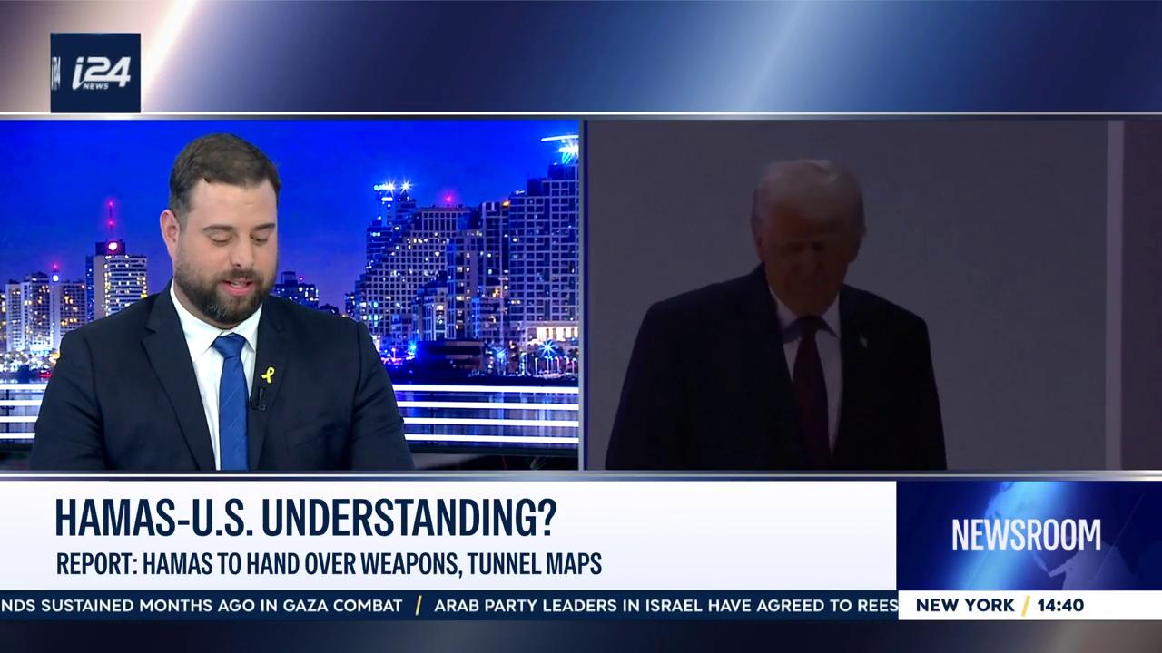 Hamas–US understanding? Report: Hamas to hand over weapons, tunnel maps