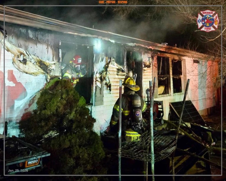 Weber County house heavily damaged after being 'fully engulfed' in ...