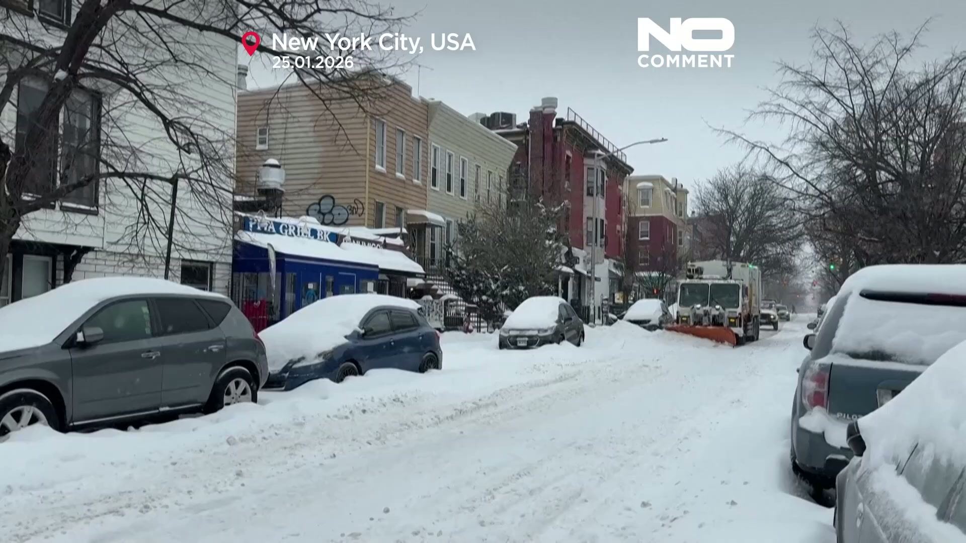 New Yorkers revel in snowball fight amid major winter storm