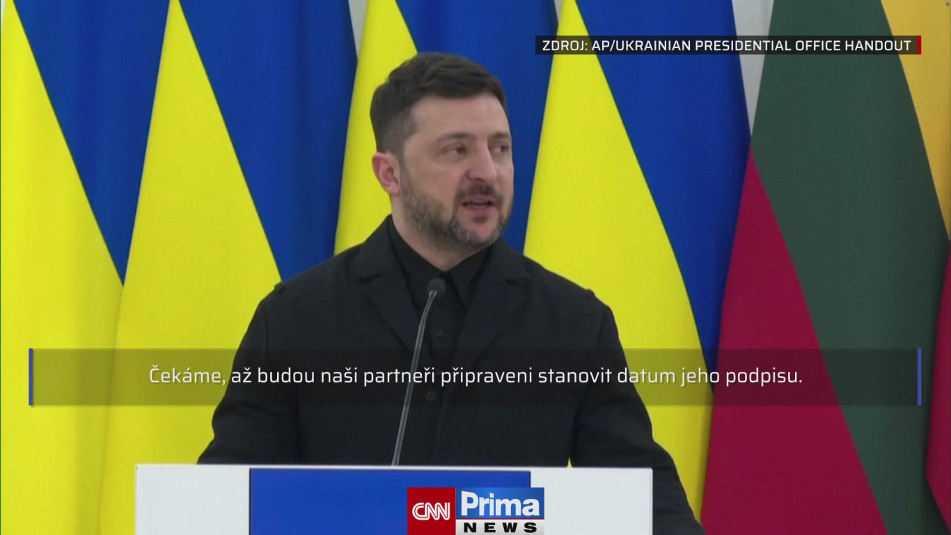 Bezpečnostní záruky pro Ukrajinu jsou kompletní, oznámil Zelenskyj