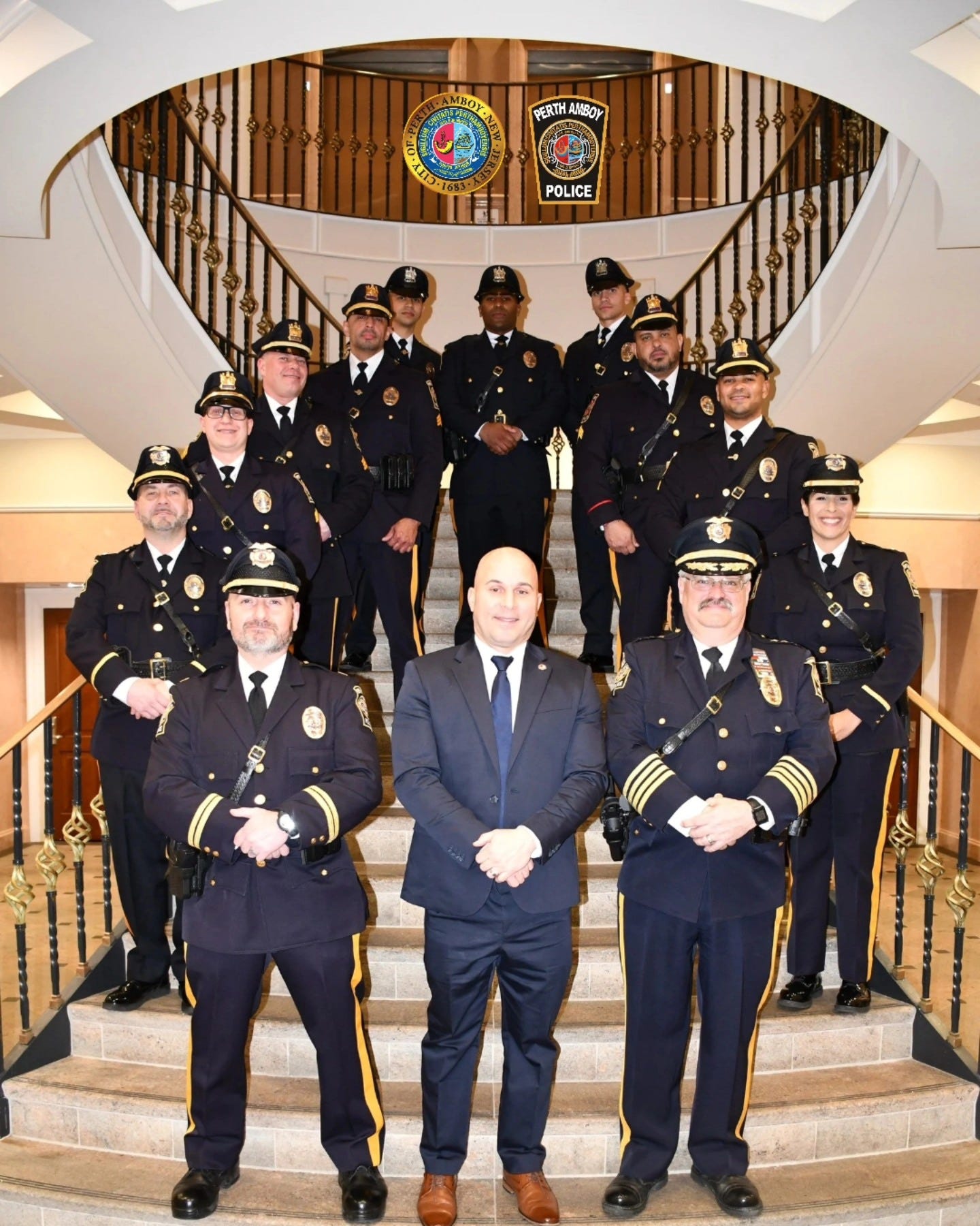 Perth Amboy hires three new police officers, promotes eight