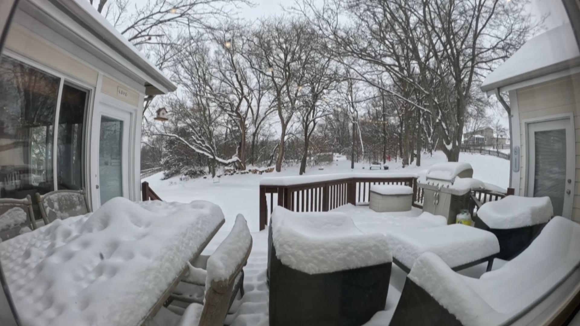 Timelapse: Snow accumulation in St. Louis County