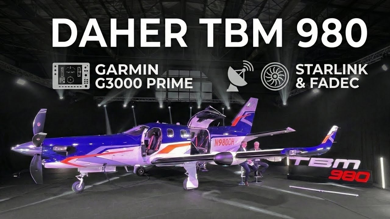 Daher TBM 980 Business-Jet mit Garmin G3000 PRIME vorgestellt