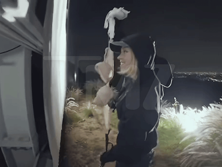 Sydney Sweeney climbs Hollywood sign with bras in legally dicey move