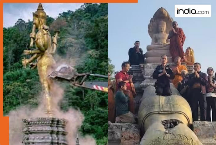 Thailand erects Buddha statue where once stood Vishnu statue; Cambodia ...