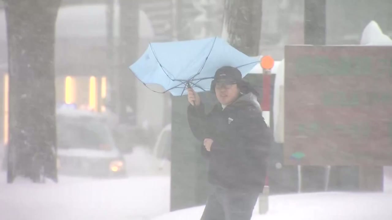 Record snow buries roads and grounds flights in northern Japan