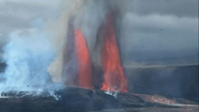 Lava spews from Hawaii's Kilauea volcano during latest eruption episode