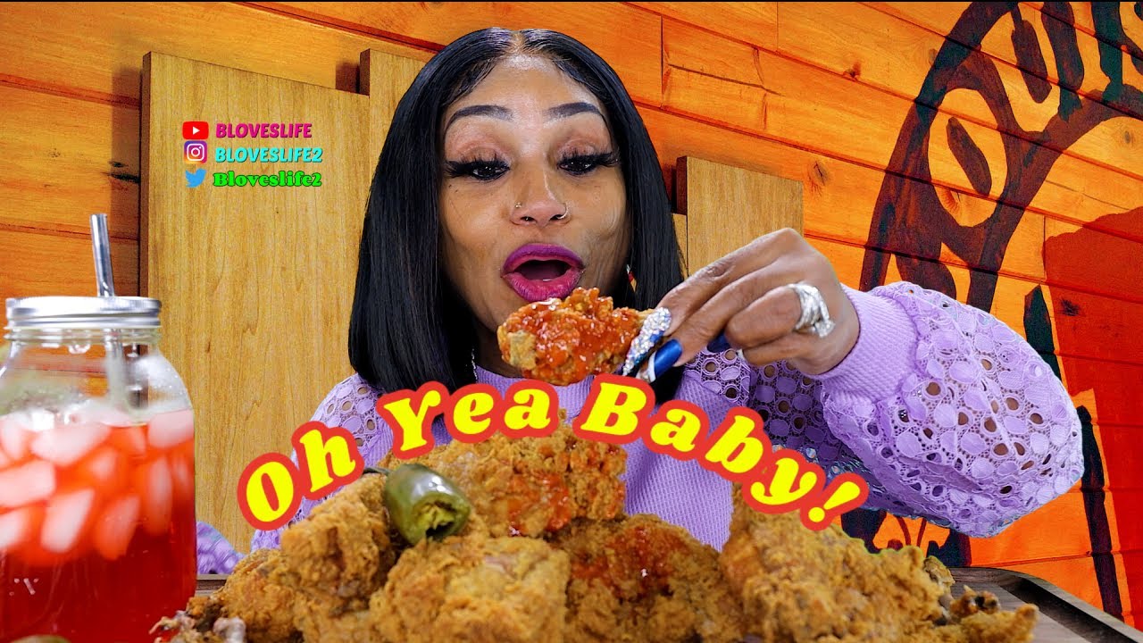 Popeyes chicken mukbang and a "What are you wearing?" moment