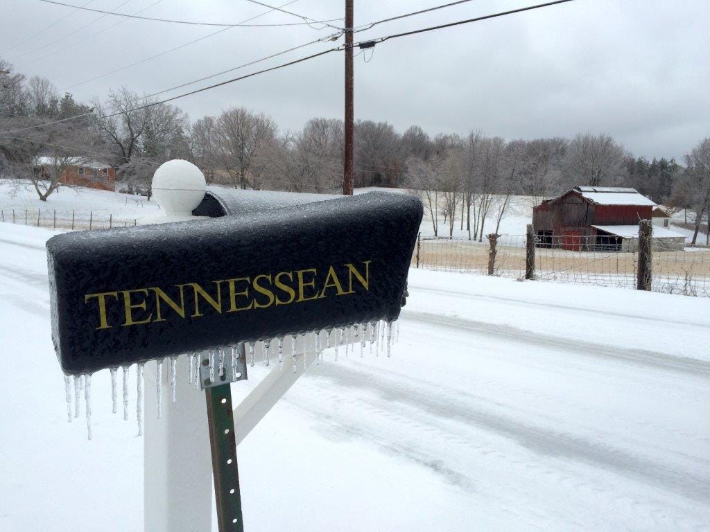 Icy roads delay delivery | The Tennessean