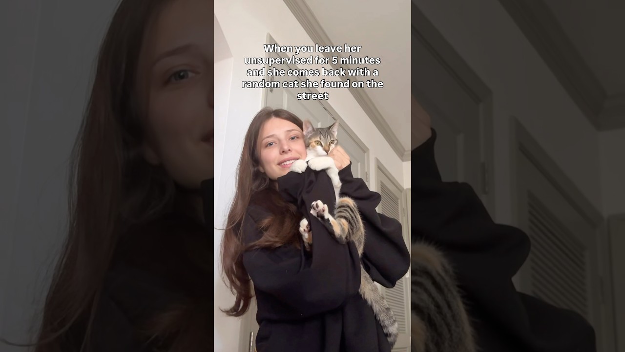 Girlfriend comes home with a stray cat