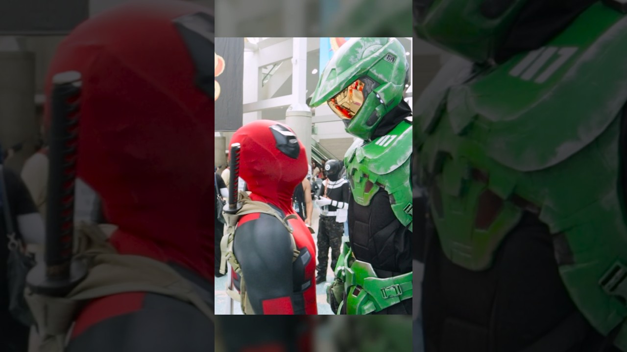 Deadpool goes head to head against the legendary Master Chief