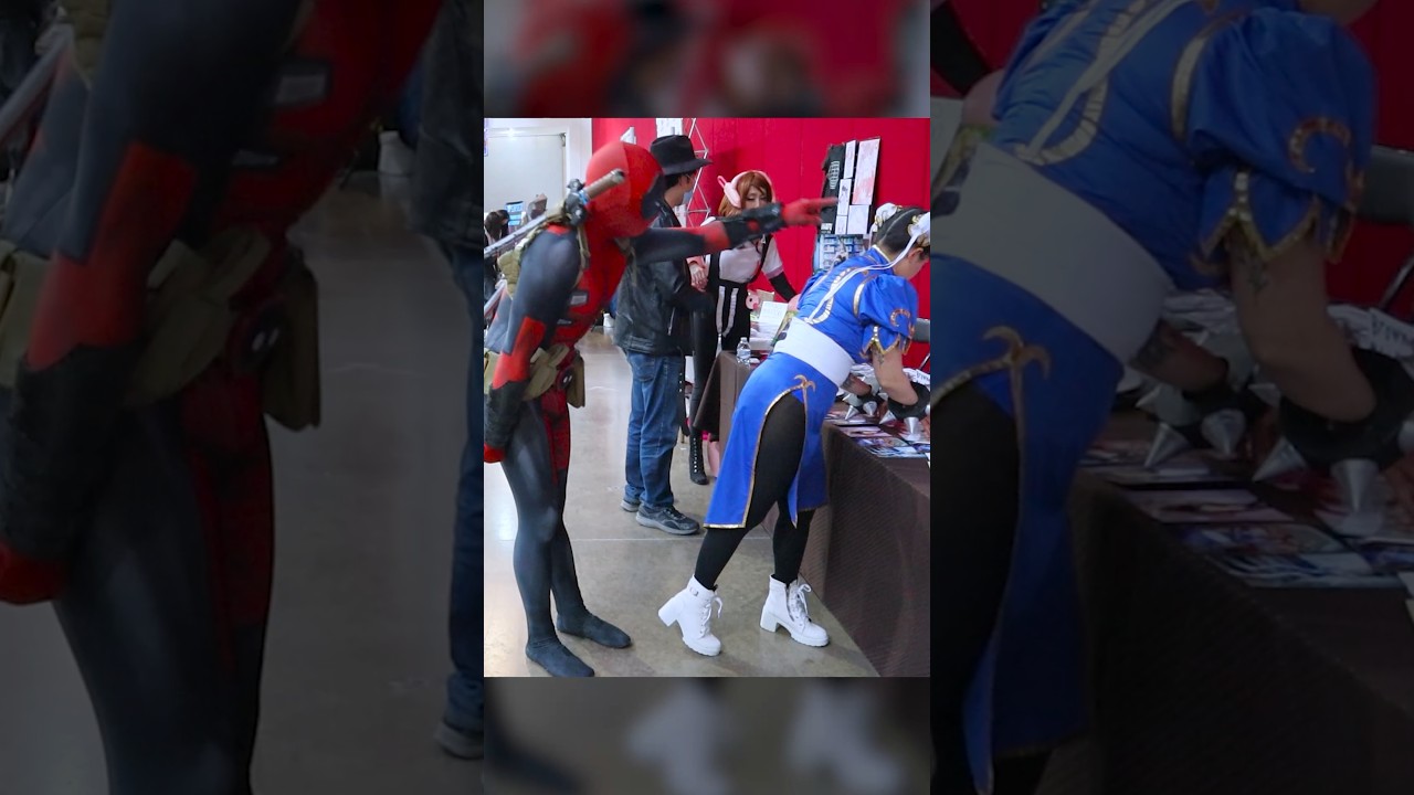 Deadpool takes on Chun-Li in a high-speed Street Fighter showdown