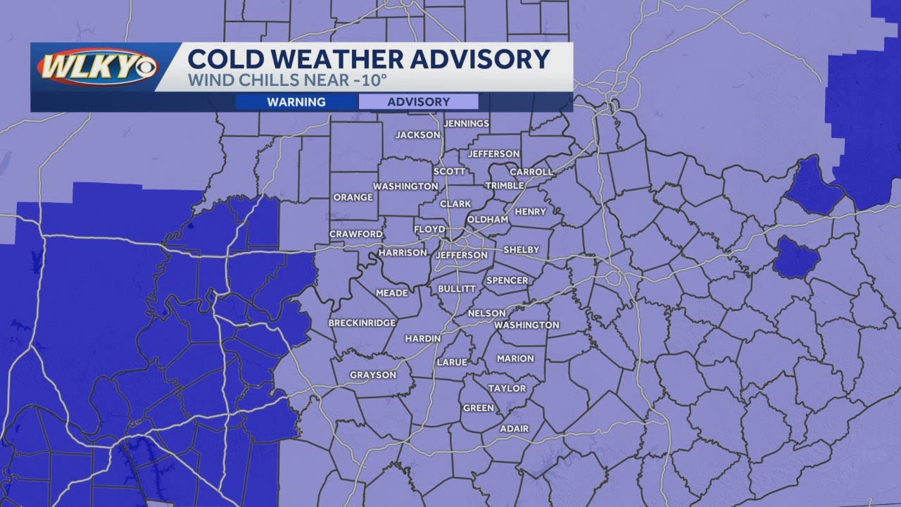 Bitterly cold temperatures to kick off the work week