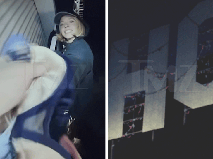 Sydney Sweeney climbs Hollywood sign with bras in legally dicey move