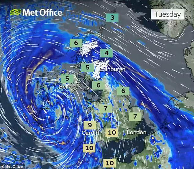 Britain to be hit by 70mph winds and more heavy rain today as police ...