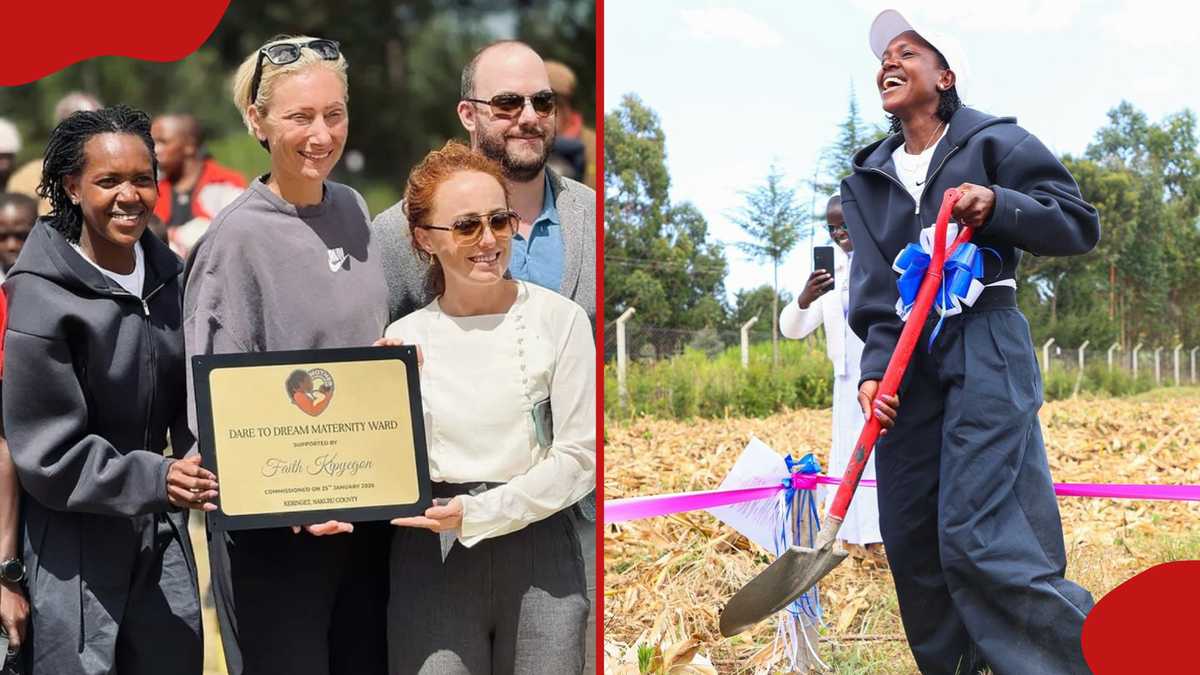 Faith Kipyegon breaks ground for maternity ward in Keringet