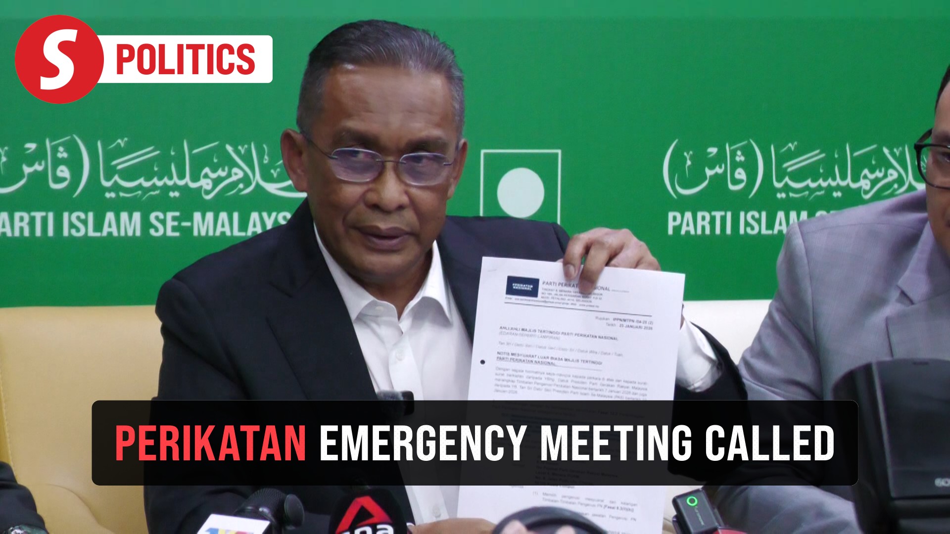 Perikatan to hold emergency supreme council meeting on Jan 29