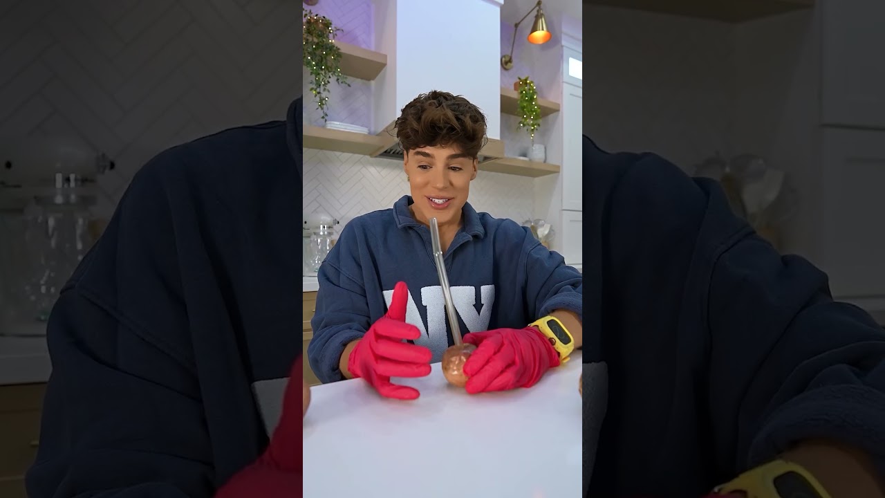 Eating passion fruit without opening it at all