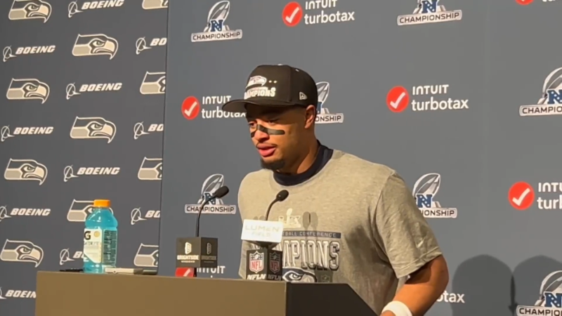 Jaxon Smith-Njigba feels blessed by Seahawks' NFC title-game win over Rams