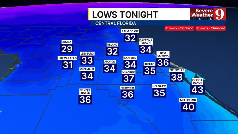 Get ready for it. Winter is coming back to Central Florida