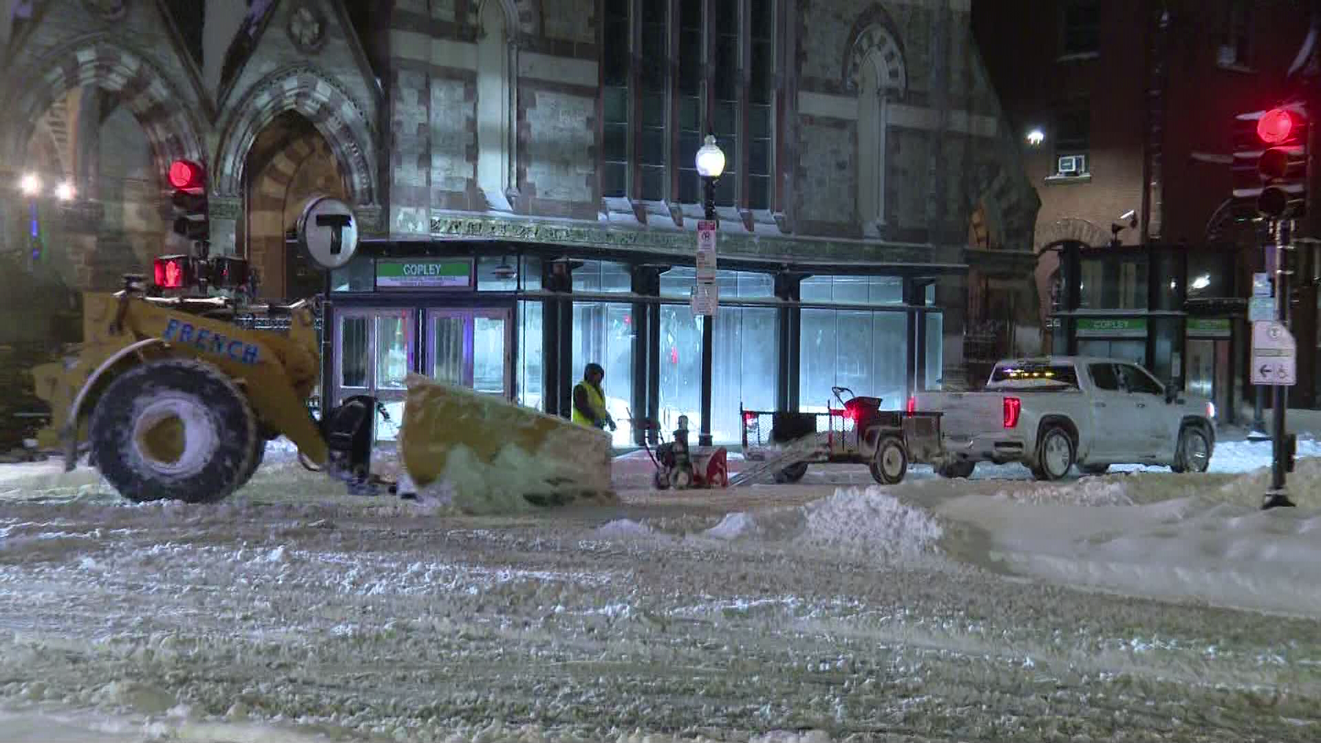 'Going to take all day': Boston digs out