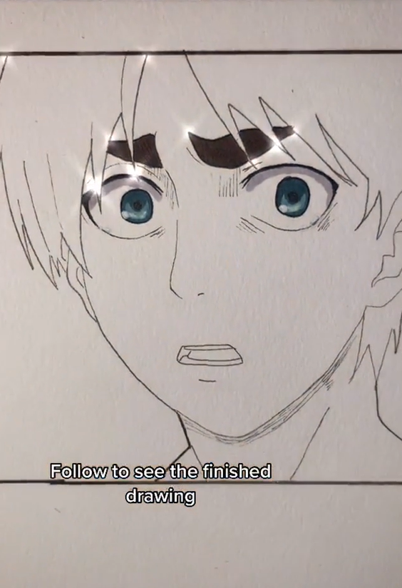 Eren Jaeger eyes artwork – Attack on Titan fan art close-up