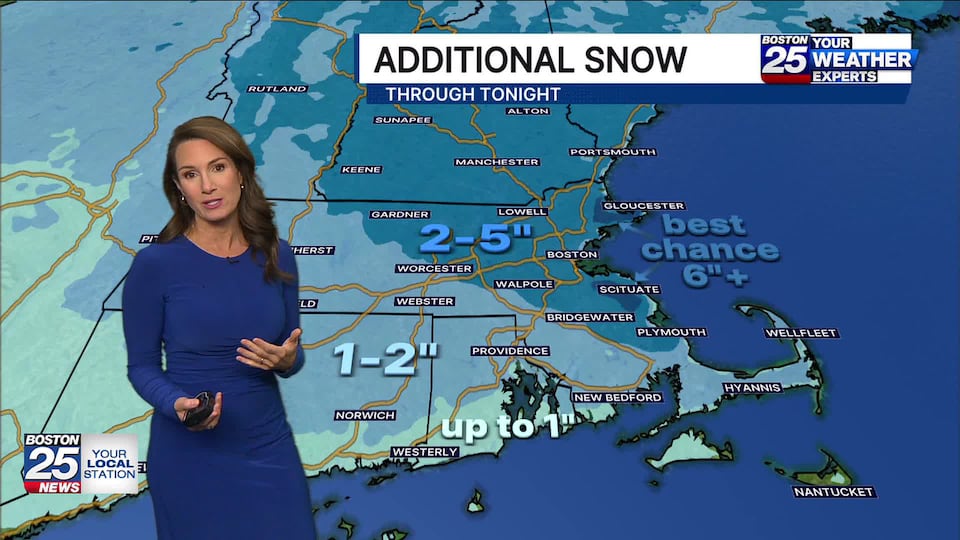 Boston 25 Monday morning weather