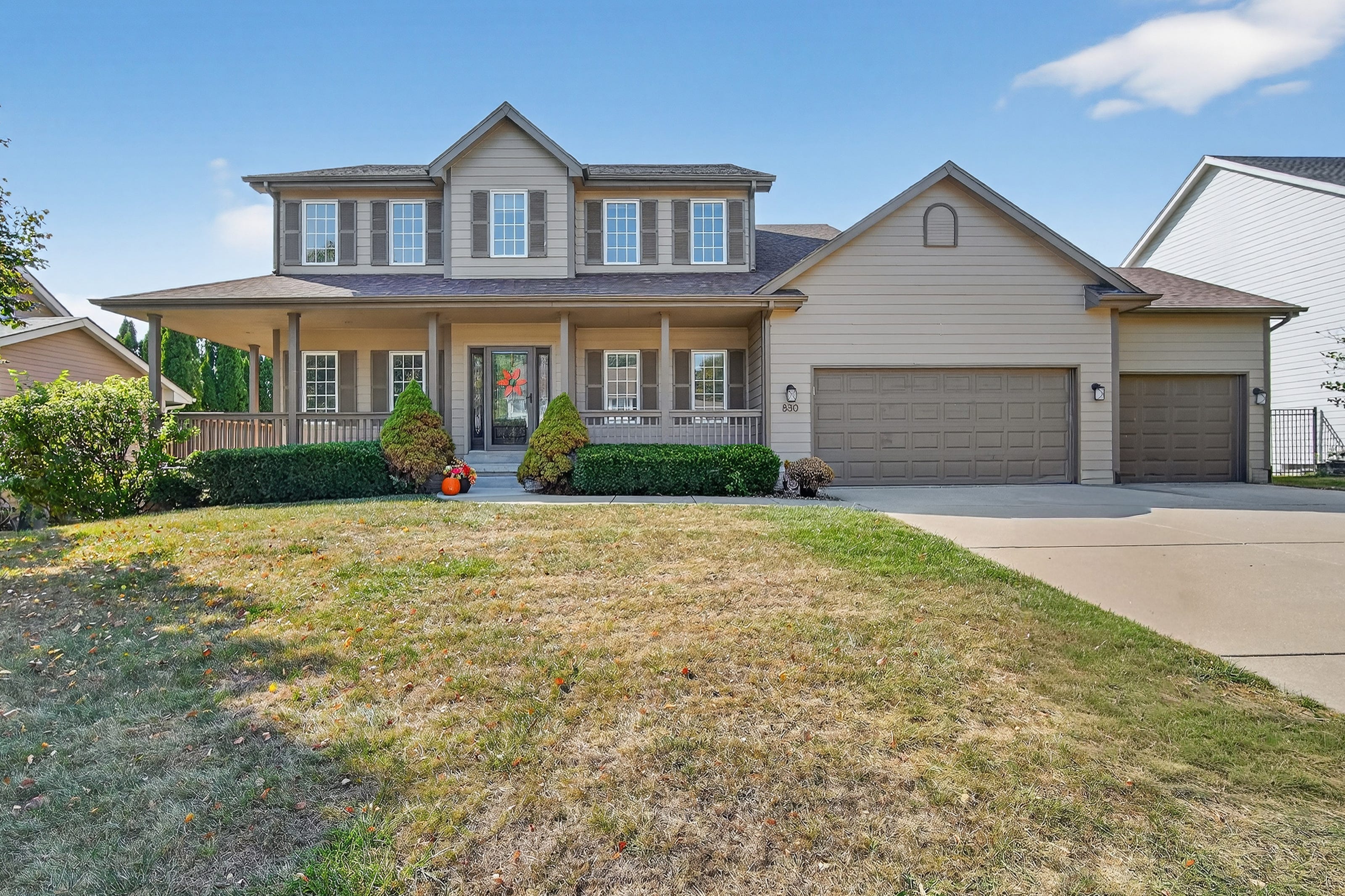 $648k in Waukee will snag this five bedroom home with pool, tiki bar