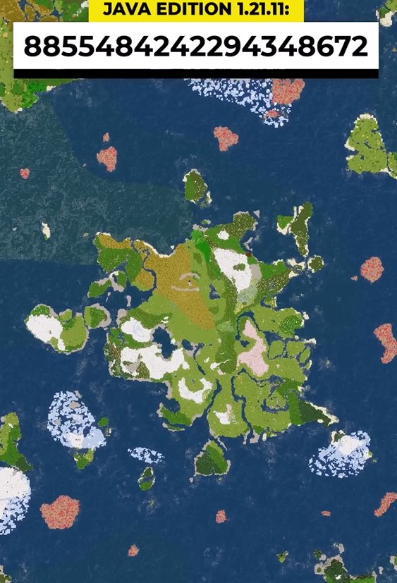 Incredible Minecraft continent island seed – explore a massive new world