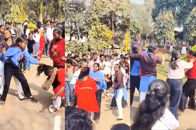School girls fight video: जहां लहराया तिरंगा, वहीं छात्राओं की फाइट ...