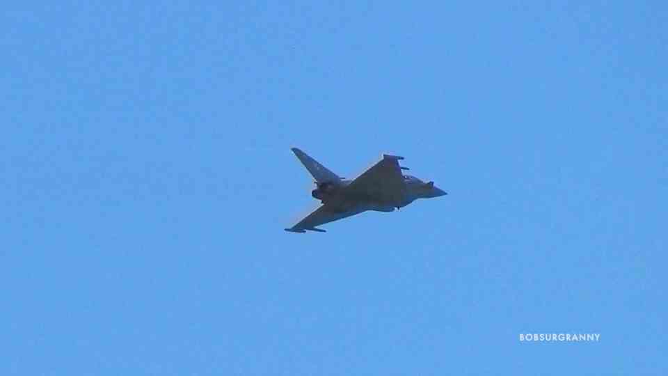 RAF Typhoon low pass that turned sunny Shoreham silent