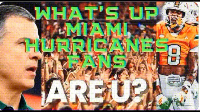 It’s Jan. 26! What’s up, Miami Hurricanes fans … are U?