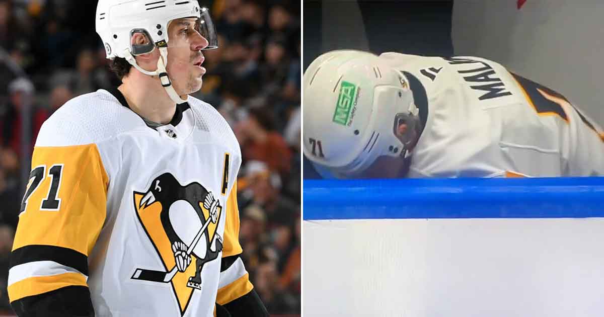 Scary footage of Evgeni Malkin has fans worried