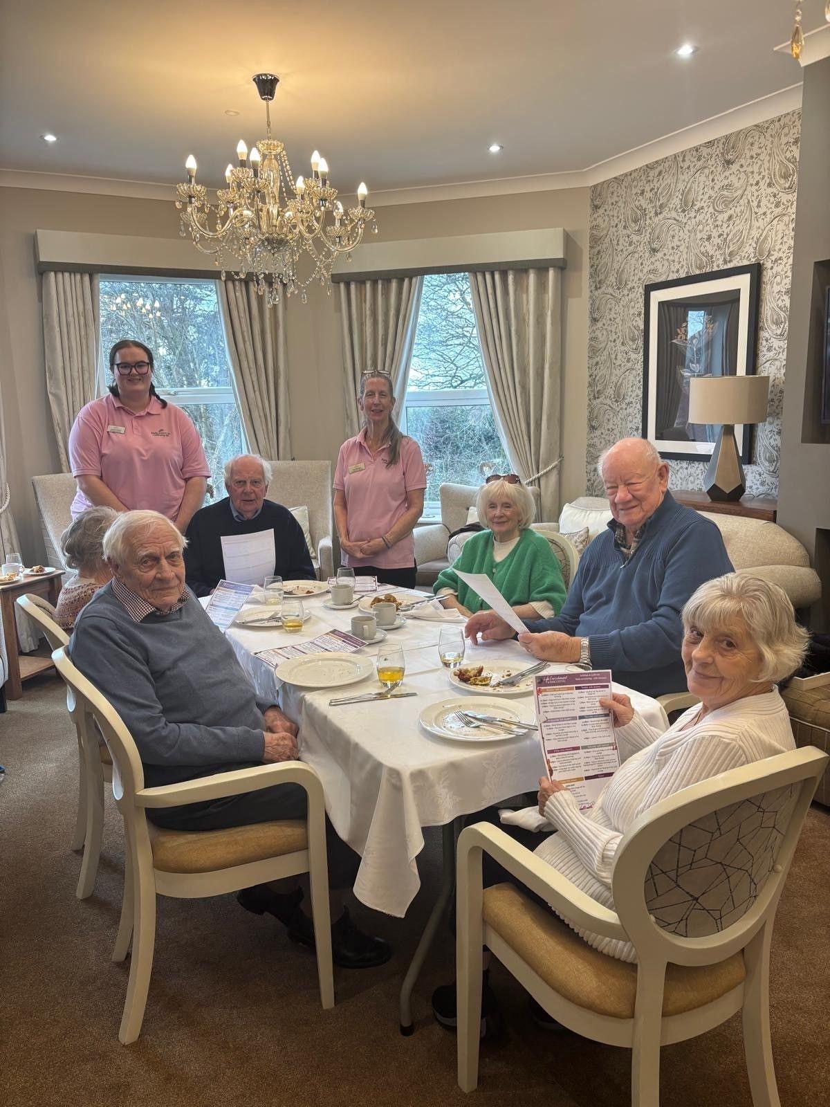 East Hoathly care home hosts TN22 Social Club for lunch