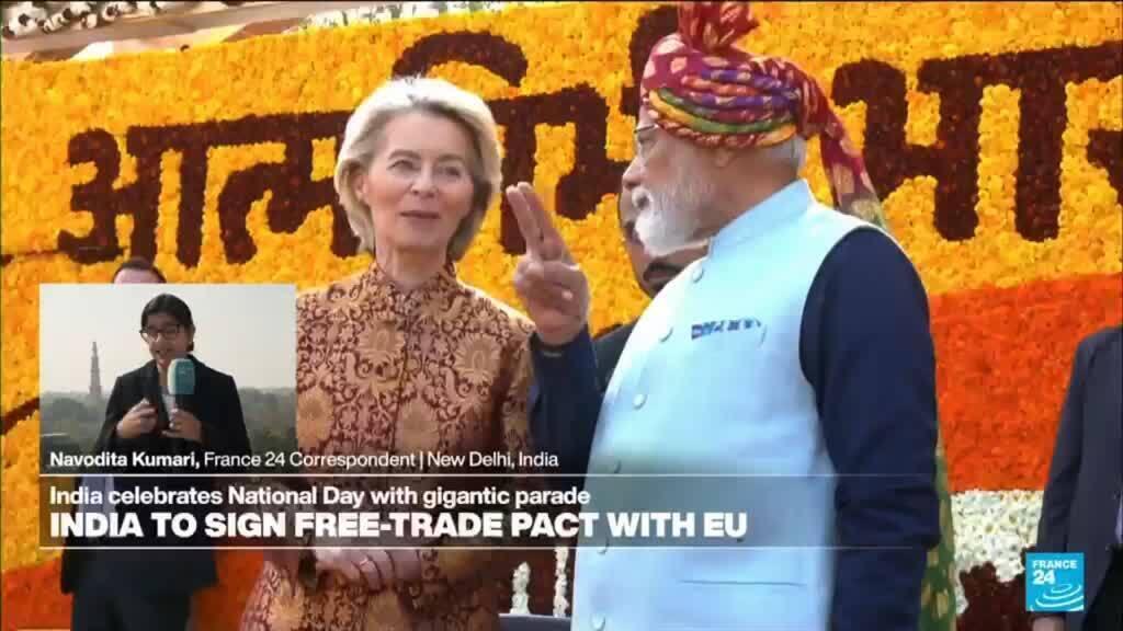 EU leaders arrive in India to sign trade agreement