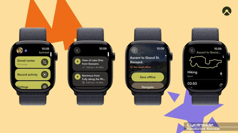 Komoot sbarca su Apple Watch: ora puoi lasciare il telefono a casa