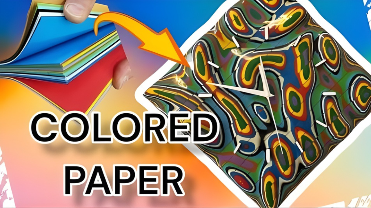 You’ve never seen a clock like this – made with paper & resin!