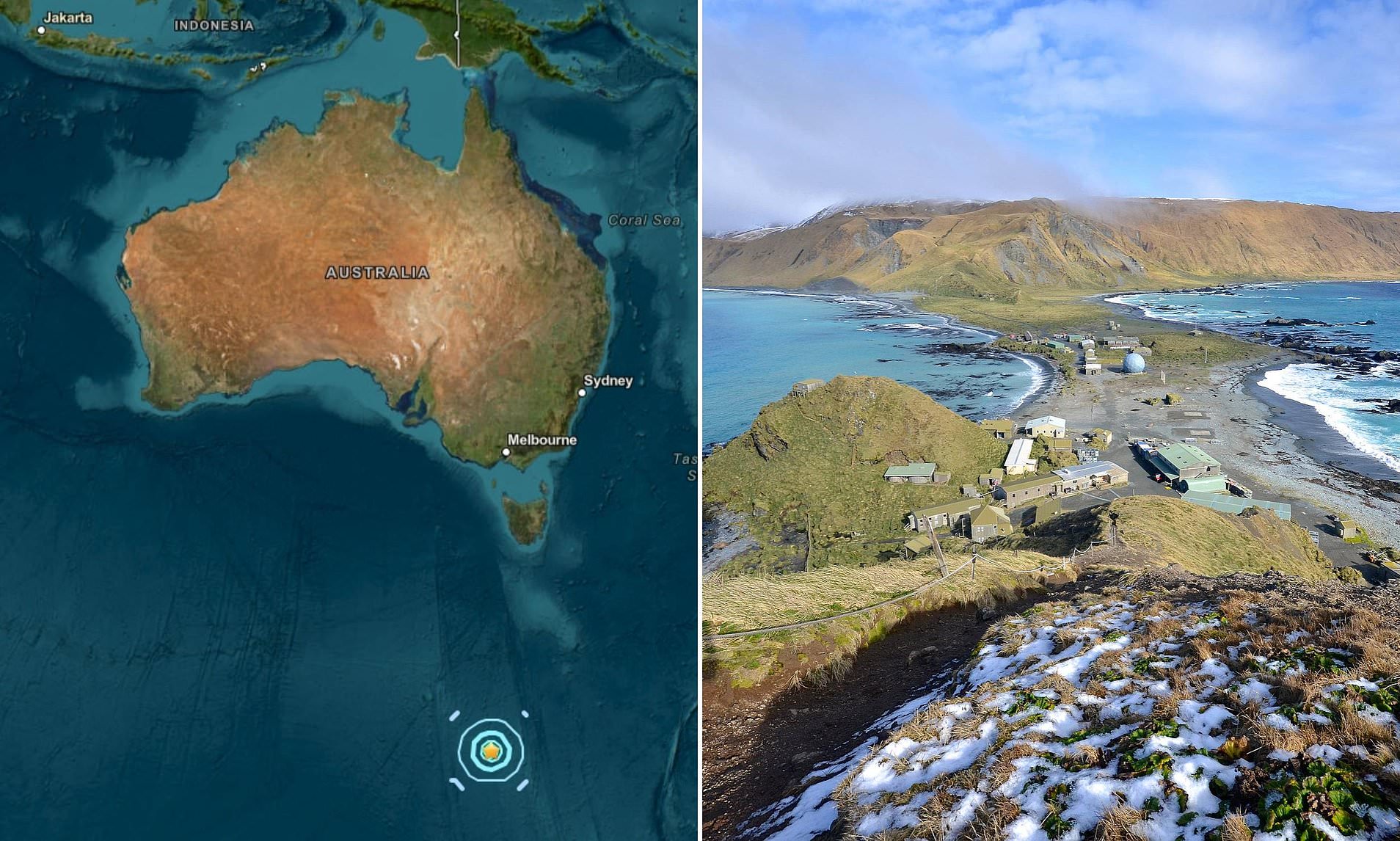 Magnitude 5.7 earthquake strikes island off the coast of Australia