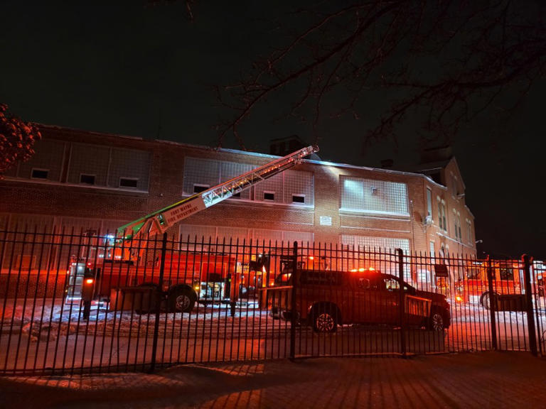 FWFD uses power saws to cut through security and put out General ...