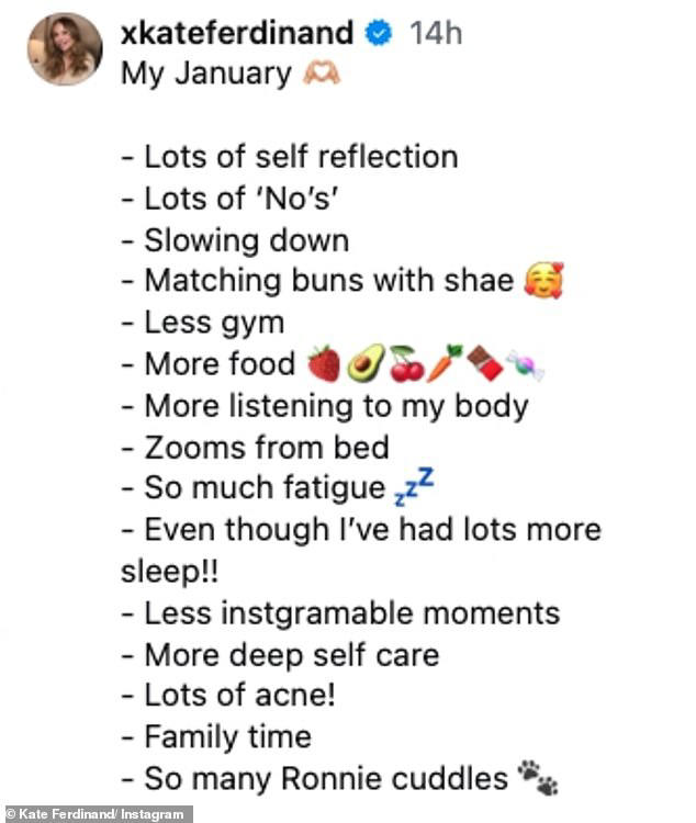 Kate Ferdinand reveals she's battling acne after feeling pressured to ...