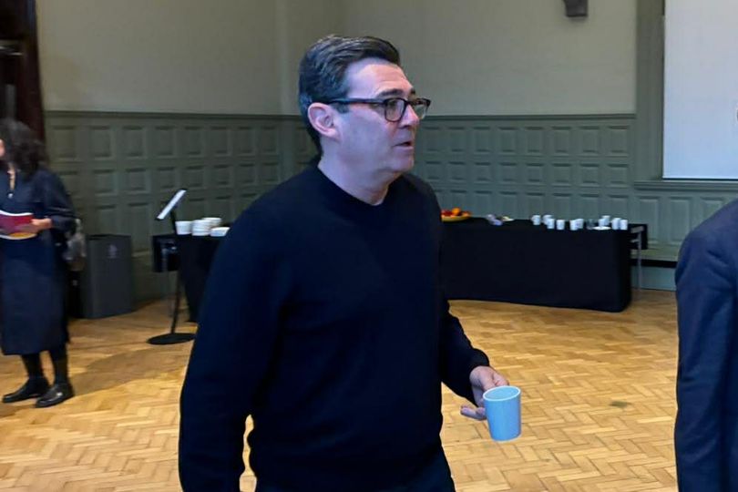 First picture of Andy Burnham as he returns to work as Greater ...