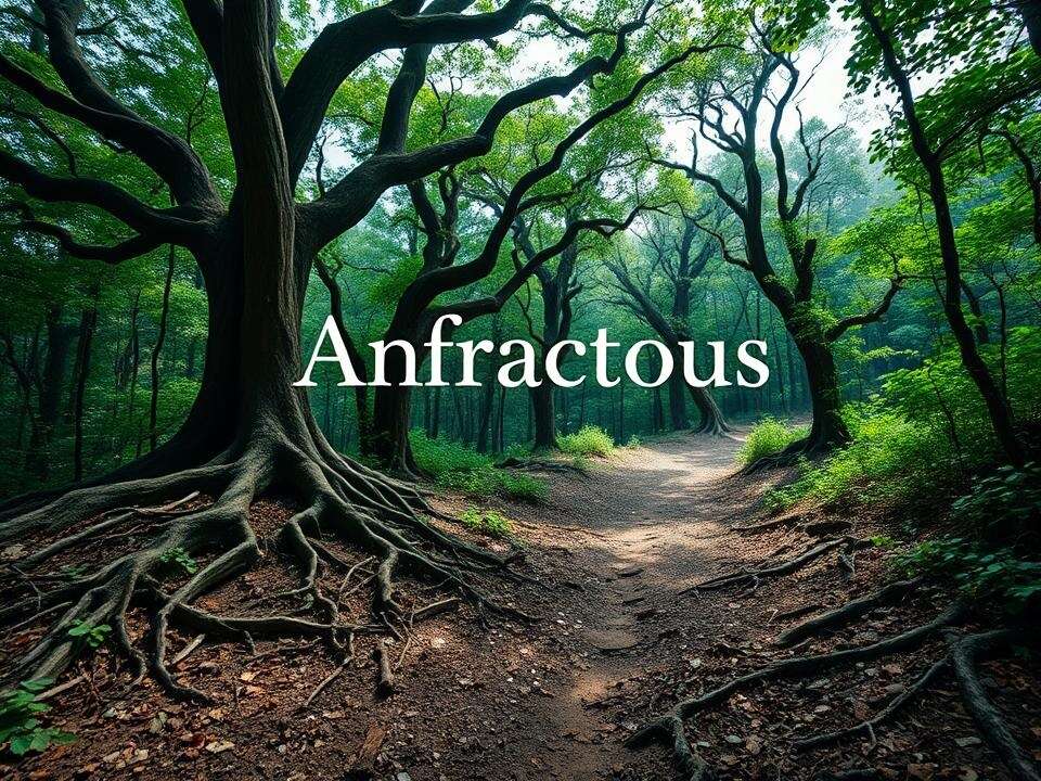Word of the day: Anfractuous