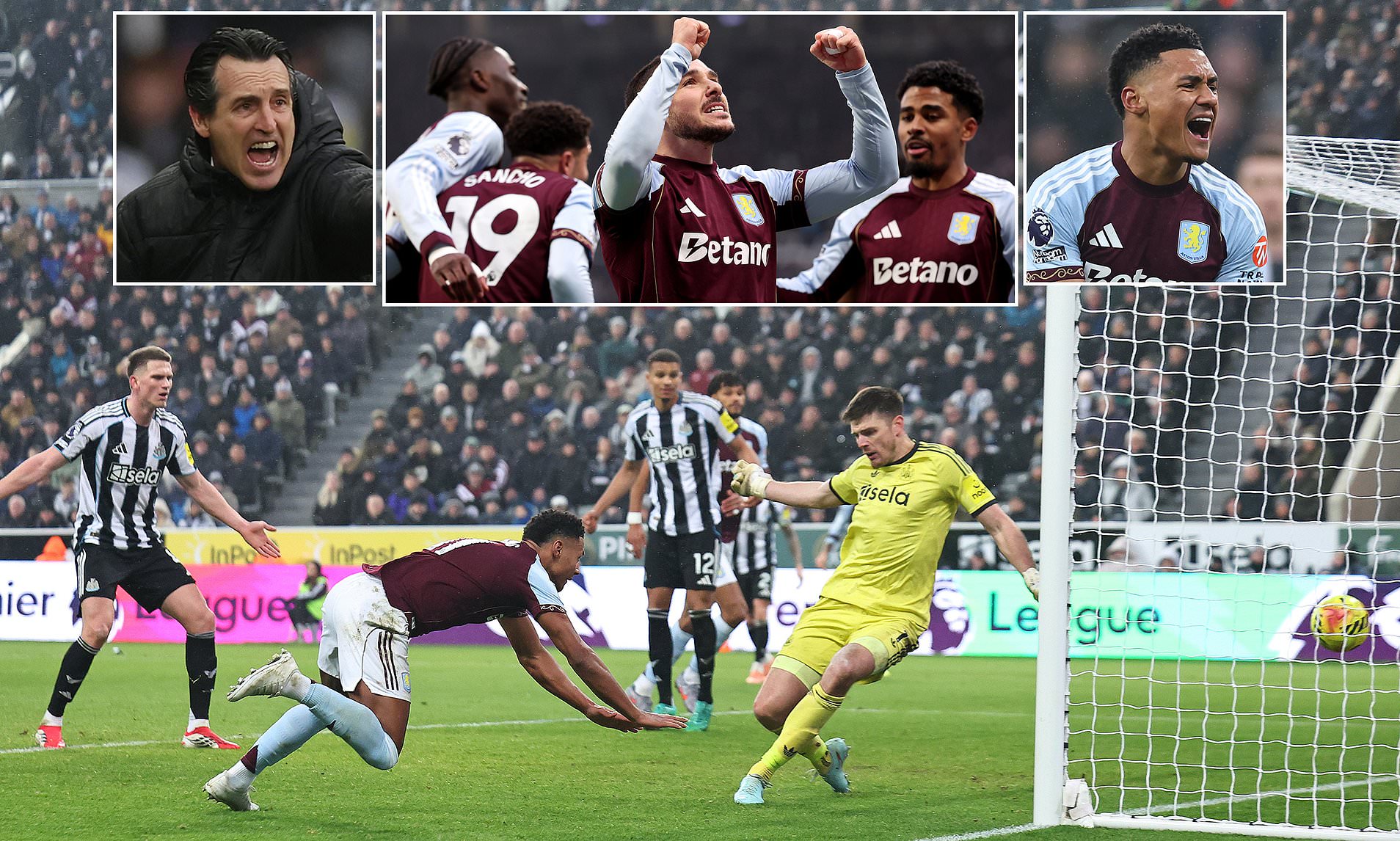 Newcastle 0-2 Aston Villa: Visitors looked title contenders in dominant ...