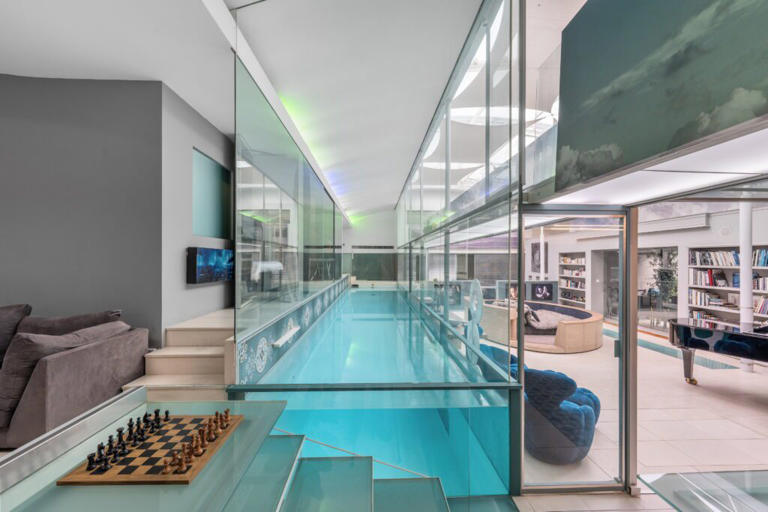 £10m Hampstead home for sale with bedside swimming pool
